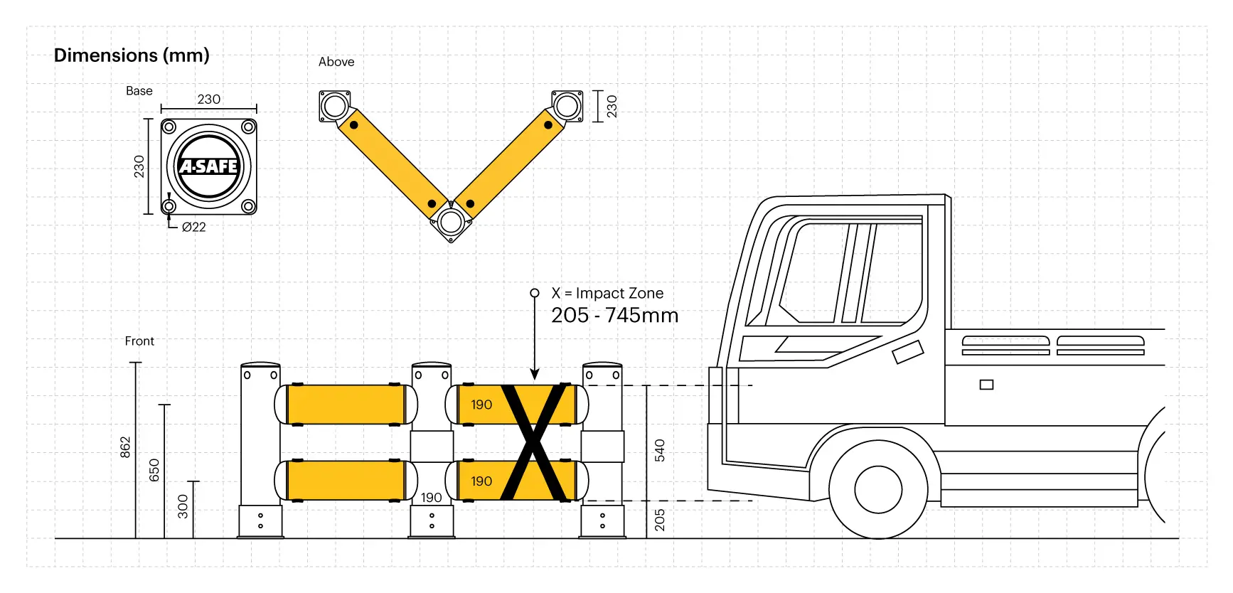 Atlas Triangle Traffic Barrier | METAS.sk